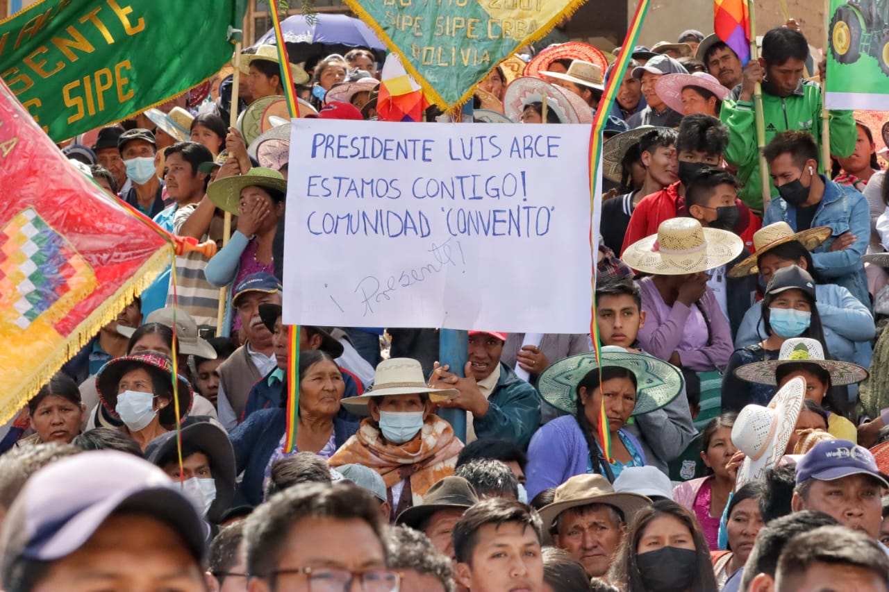 Entrega por el presidente Luis Arce Catacora de la construcción de ...