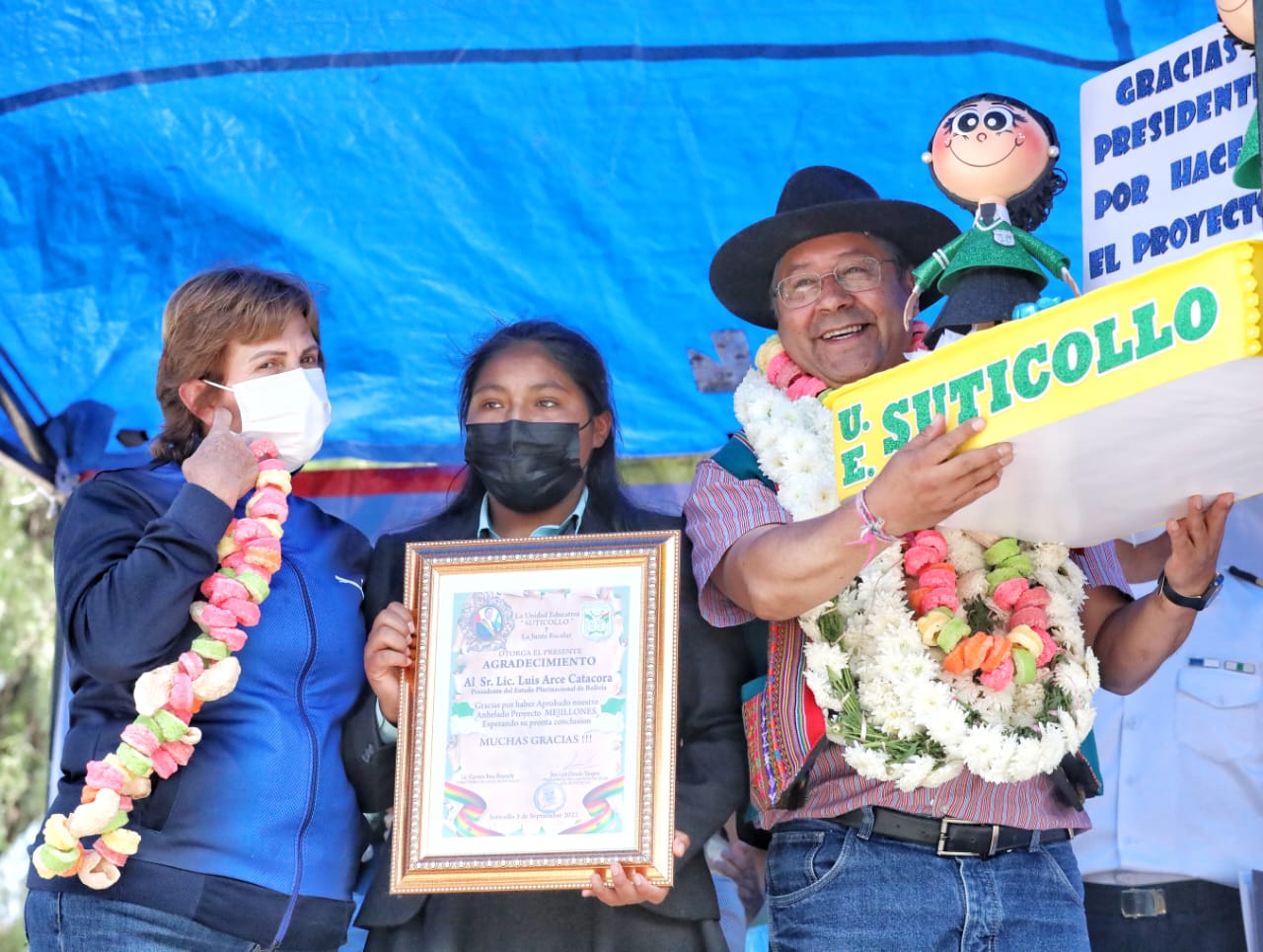 ABI - Entrega por el presidente Luis Arce Catacora de la construcción ...